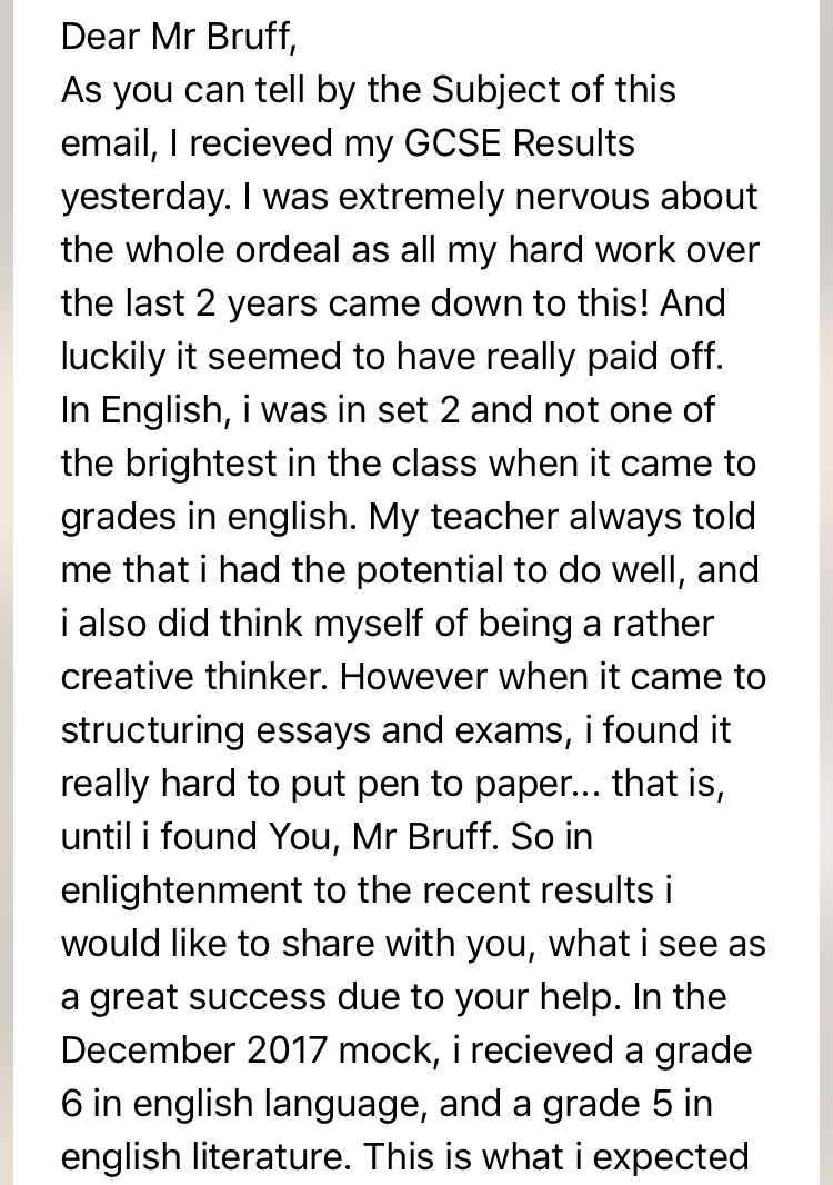 Exam Success Stories - MrBruff.com